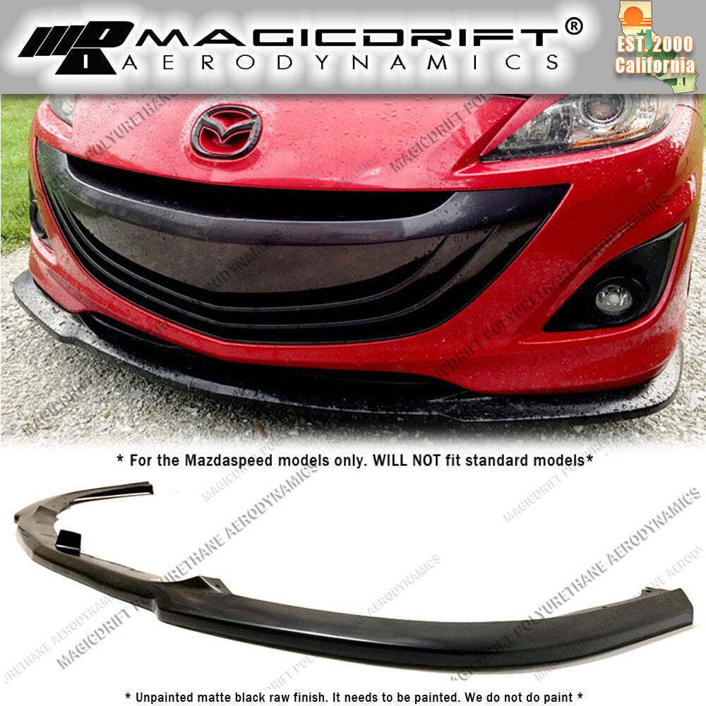 For 2010-2013 Mazdaspeed 3 Hatchback Speed Front Bumper Lip kit Spoiler ...