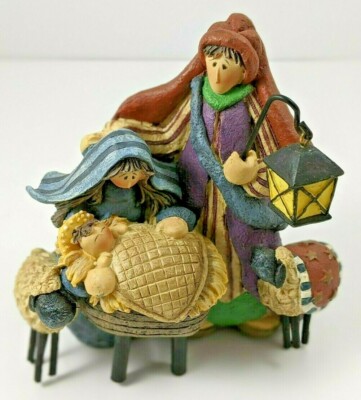 One Piece Nativity Scene Figurine Crazy Mountain Designs 2005 Resin | eBay