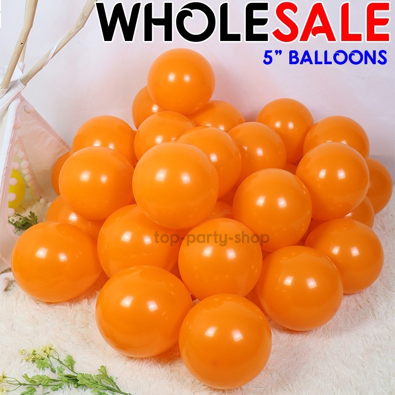 5" inch small latex balloons WHOLESALE party birthday 100 PCS wedding ...