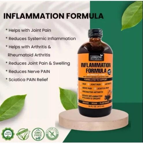 Inflammation Formula By Livingston Natural Herbal Labs, Plant-Based Foods 16oz. | eBay