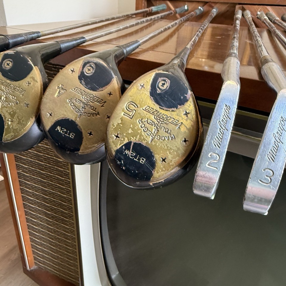 MacGregor Tourney PT2 2-9 Irons Velocitized Persimmon Wood Set Ben ...