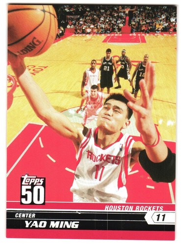 Yao Ming 2008 Topps NBA 50th Basketball Card # 31 | eBay