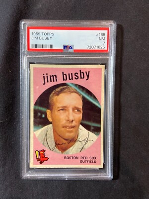 Beautiful pack fresh 1959 Topps psa 7 #185 Jim Busby | eBay