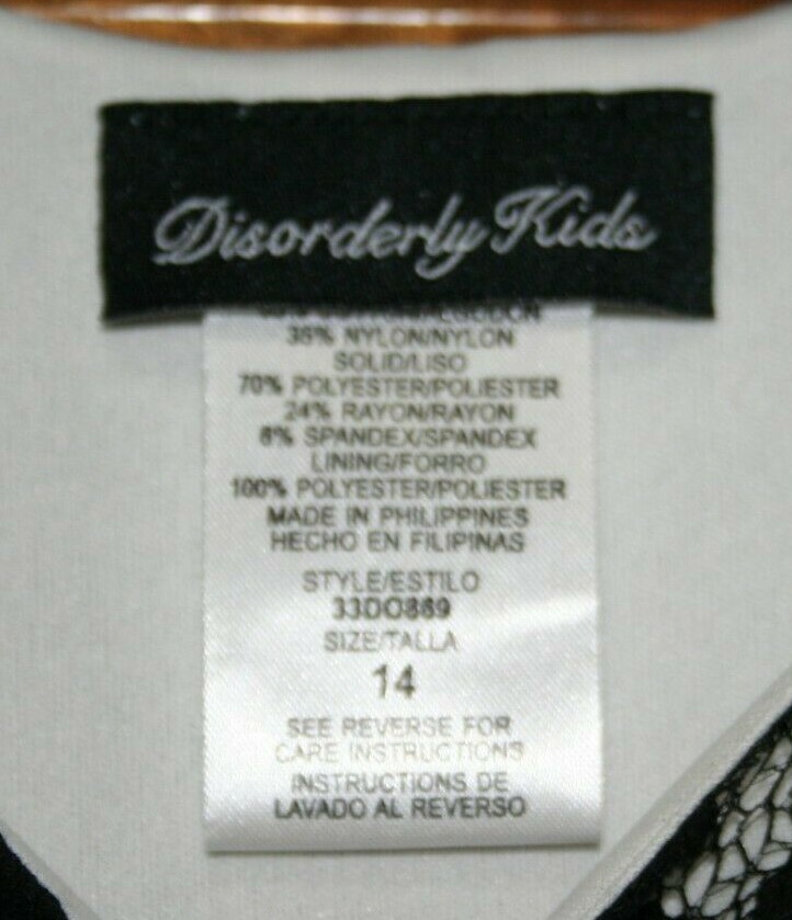 Girls Disorderly Kids Simple Black Special Occasion Dress Size 14 | eBay