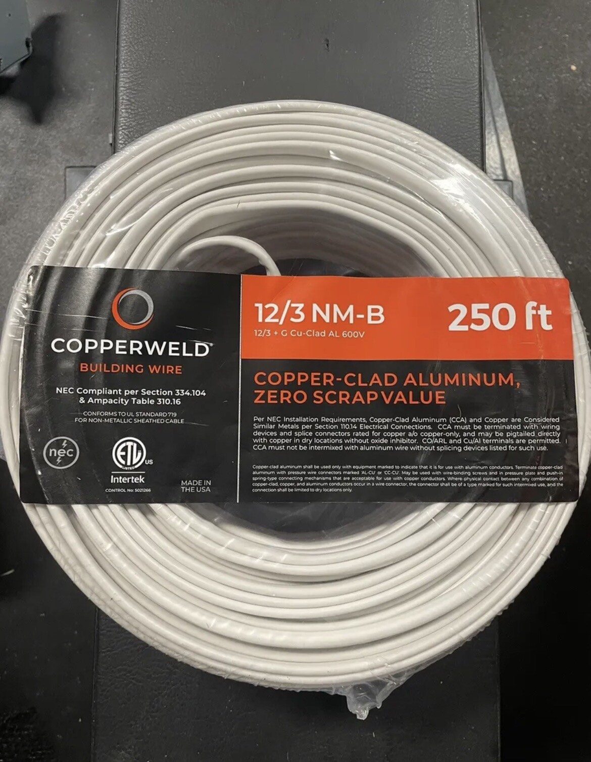 12/3 electrical wire 250 Ft | eBay