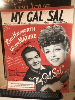 RITA HAYWORTH UK Sheet Music MY GAL SAL | eBay