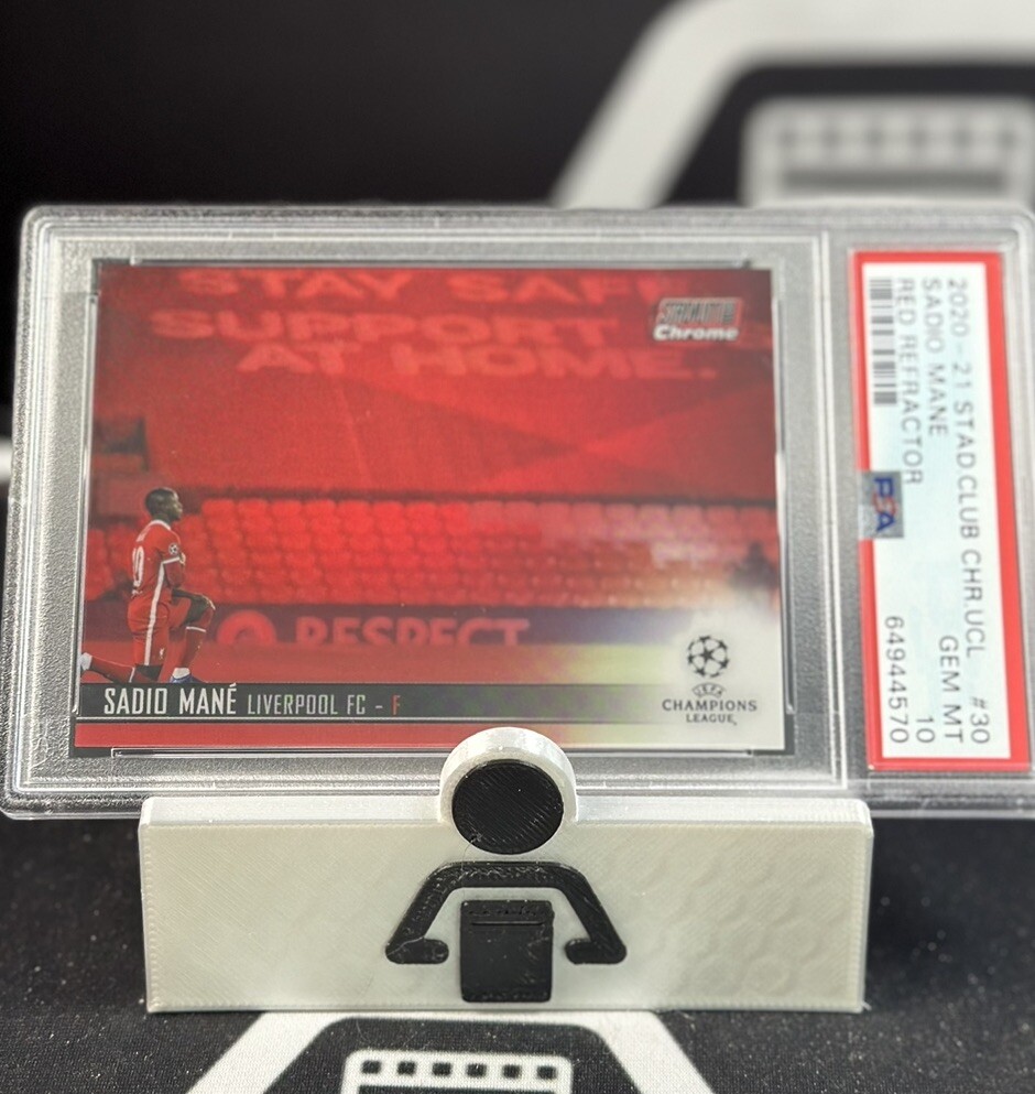 2020-21 Topps Stadium Club Chrome UCL Sadio Mane Red Refractor /5 PSA ...