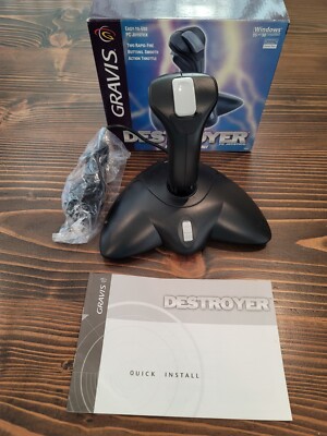 Gravis Destroyer Computer PC Joystick Controller Rapid Fire Flight ...