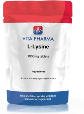 L-Lysine 1000mg Tablets | Immune Support & Skin Health VITAPHARMA | eBay