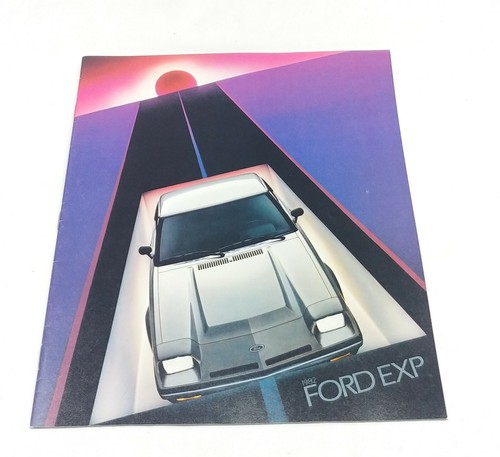 Vintage 1982 Ford EXP Brochure Advertising Dealer Sales Catalog | eBay