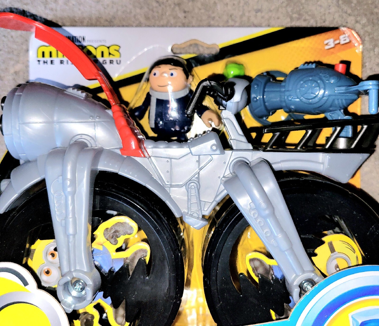 NIB Fisher-Price Imaginext Minions Gru's Rocket Bike & Set Launcher ...