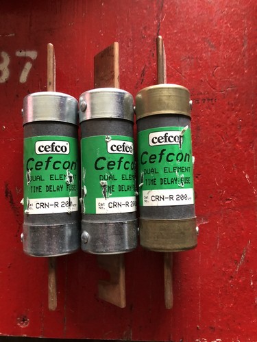 Cefco Cefcon CRN-R 250 Dual Element Time Delay Fuse CRN R 250 Amp Lot ...