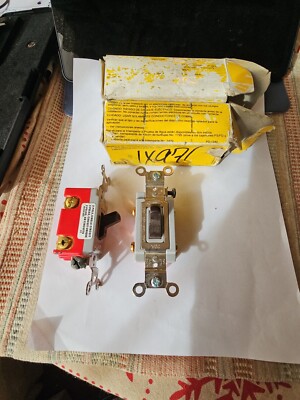 Hubbell Switch HBL1222, Toggle ,2-Pole 20A 120-277 V– NEW in Box (2) | eBay