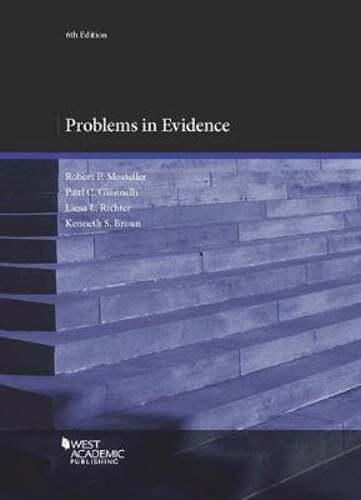 Problems in Evidence by Robert P. Mosteller: New 9781683281849| eBay