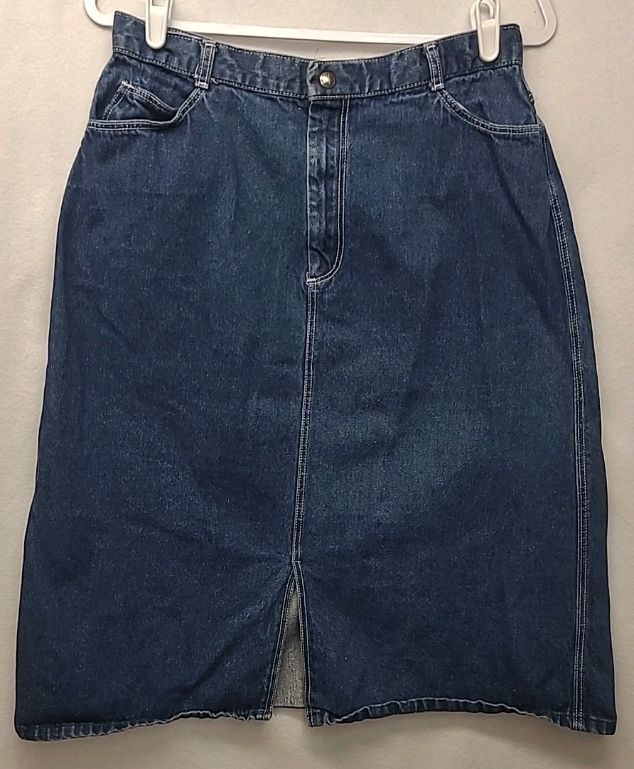 Lord Isaacs Denim Skirt Below the Knee - Gem