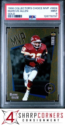 1996 COLLECTOR'S CHOICE MVP GOLD #M24 MARCUS ALLEN HOF POP 1 PSA 9 | eBay