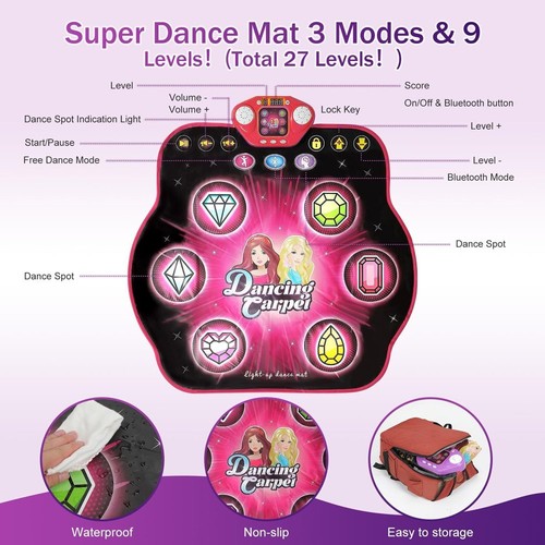Dance Mat with Multiple Game Modes and Challenge Levels,Xmas Gifts for ...