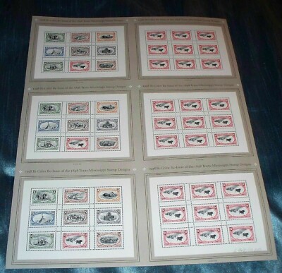 USA TRANS-MISSISSIPPI STAMPS ON STAMPS UNCUT PRESS SHEET STAMP ON STAMP ...