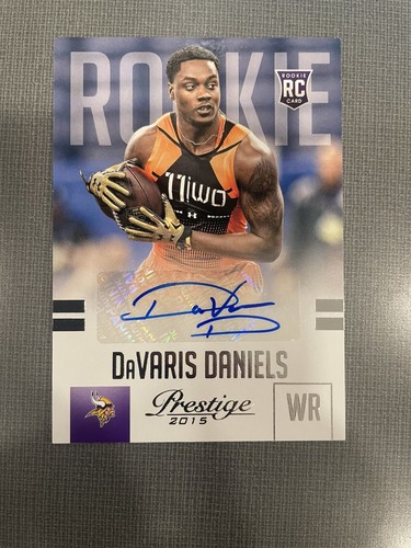 DAVARIS DANIELS 2015 Panini Prestige Extra Points Signatures Rookie ...