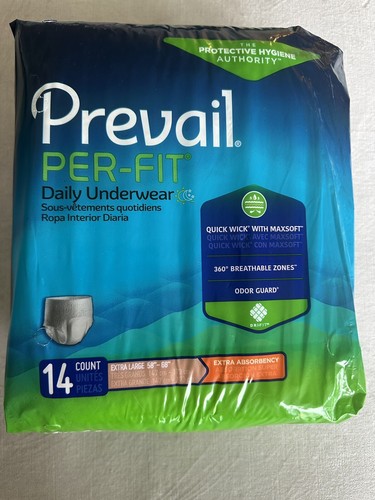 Prevail Per-Fit Adult Protective incontinent Underwear XL 58 - 68 7 ...