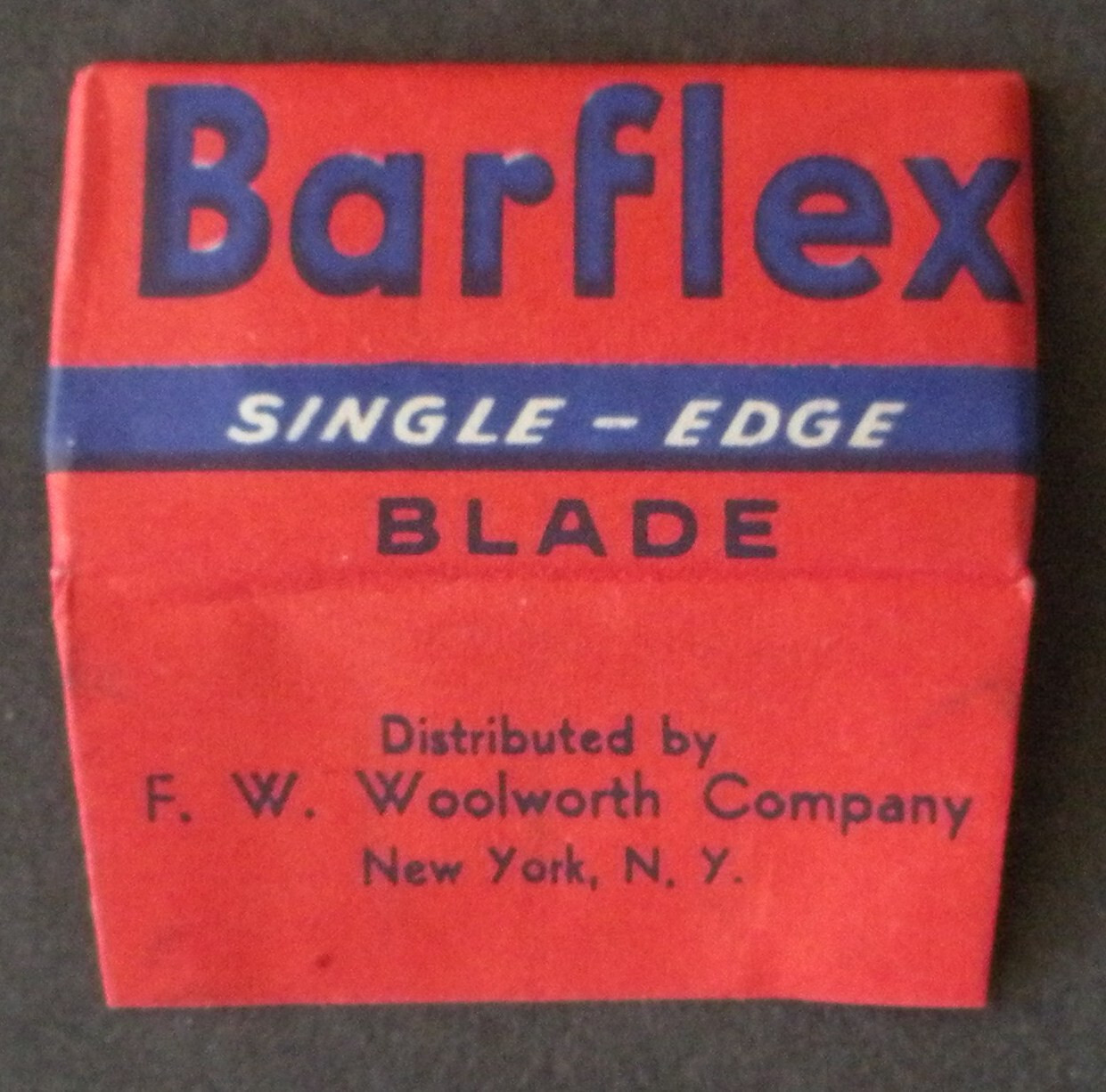 Vintage Razor Blade BARFLEX Single Edge - RARE -One Wrapped Blade | eBay