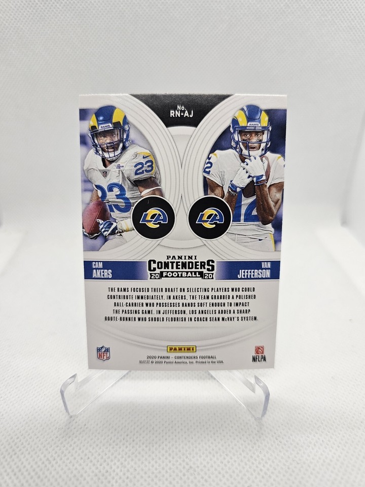 Cam Akers Van Jefferson - Rams - 2020 Contenders - Round Numbers Rookie ...