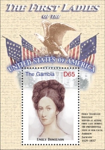 GAMBIA FIRST LADIES OF THE UNITED STATES - EMILY DONELSON S/S MNH | eBay