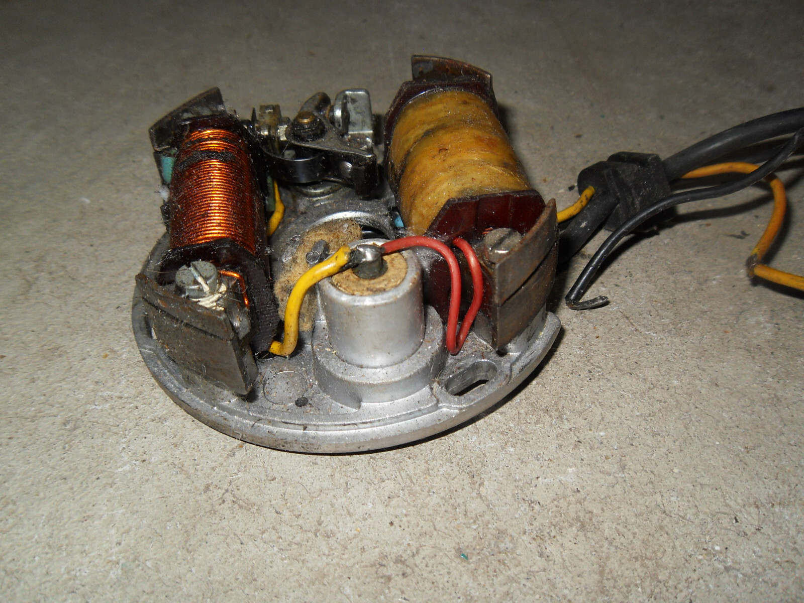 1970's Tomos Colibri Moped - Iskra Stator Assembly with Points and ...