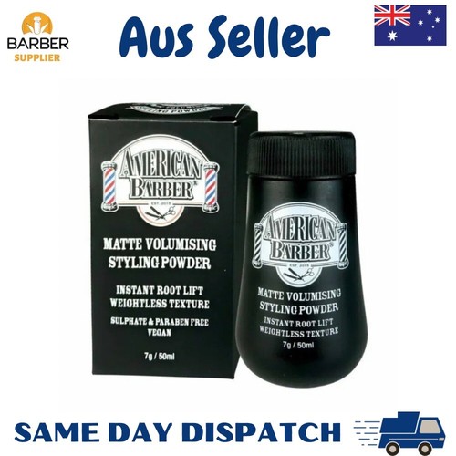 American Barber Matte Volumising Styling Powder 7g Weightless Texture ...