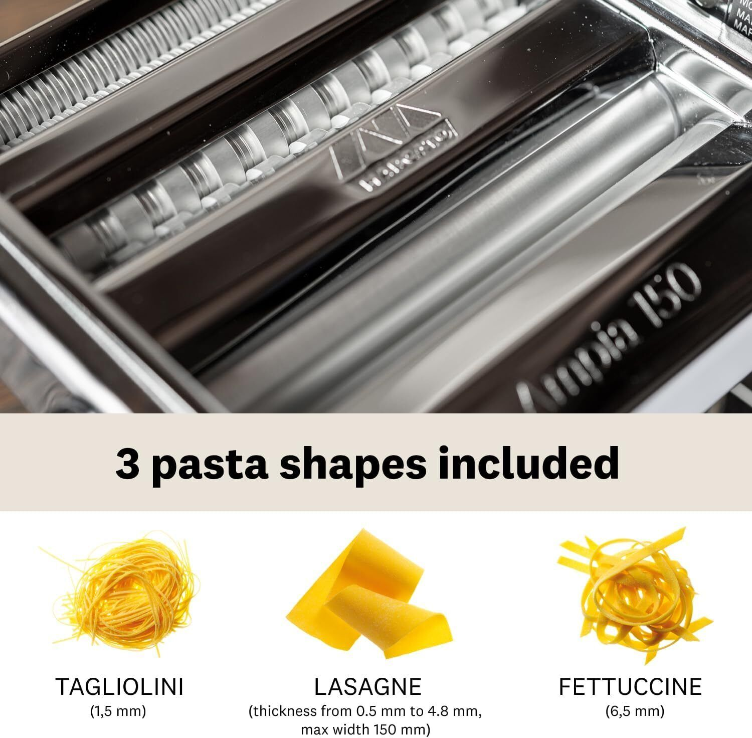 Fresh Pasta Maker Roller Machine Stainless Steel for Spaghetti Noodle ...