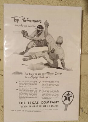 Texaco The Texas Company 1948 Vintage Original Ad Oil and Gas ...