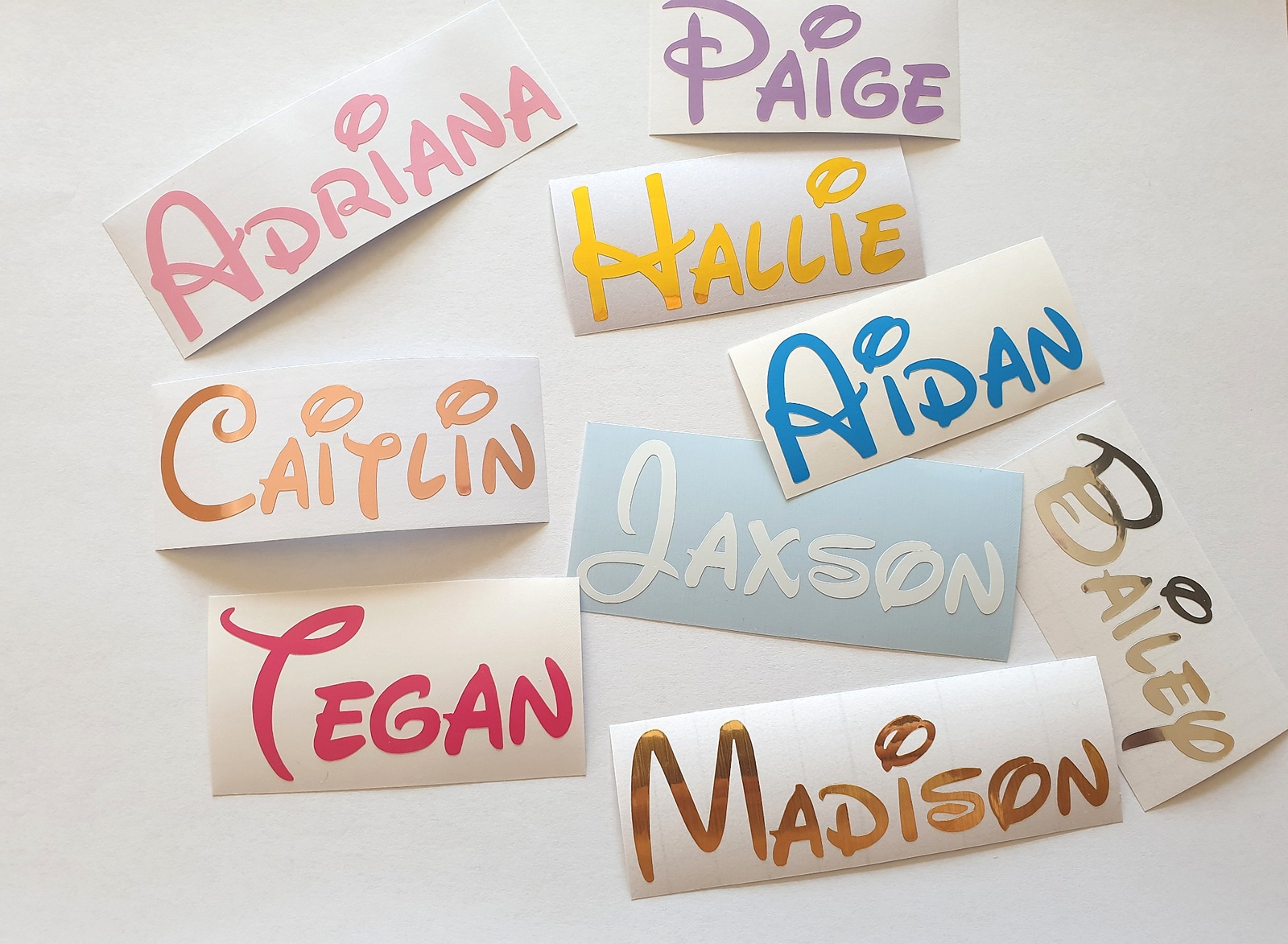 Personalised Disney Name Sticker for Water Bottle Vinyl Girls or Boys ...