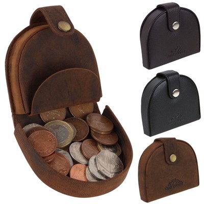 Oakridge Leather Mens Lined Coin Tray Purse Pocket | eBay