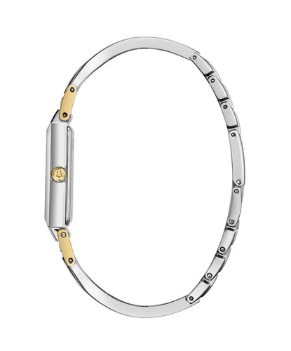 Bulova 98P188 Classic 33mm Silver Stainless Steel Case with Silver/Gold ...