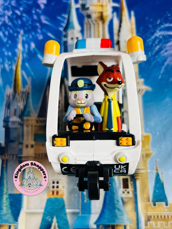 Disney Parks Zootopia Judy Hopps Nick Wilde Meter Maid Cart Pull Back ...