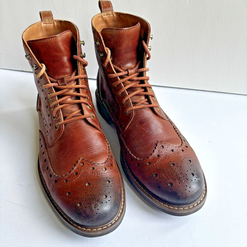 Clarks Leather Wingtip Boots Men’s Size 10 US, 43 EU Brown Montecute ...