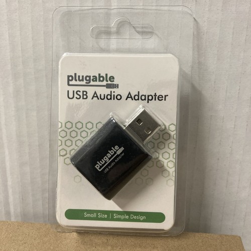 Plugable USB Audio Adapter with 3.5mm Speaker-Headphone­ and Microphone ...