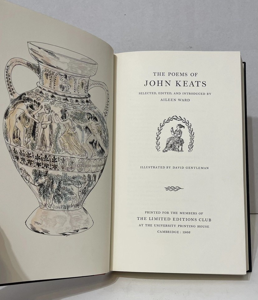 The Poems Of John Keats Book. Limited Editions Club 1996 | eBay
