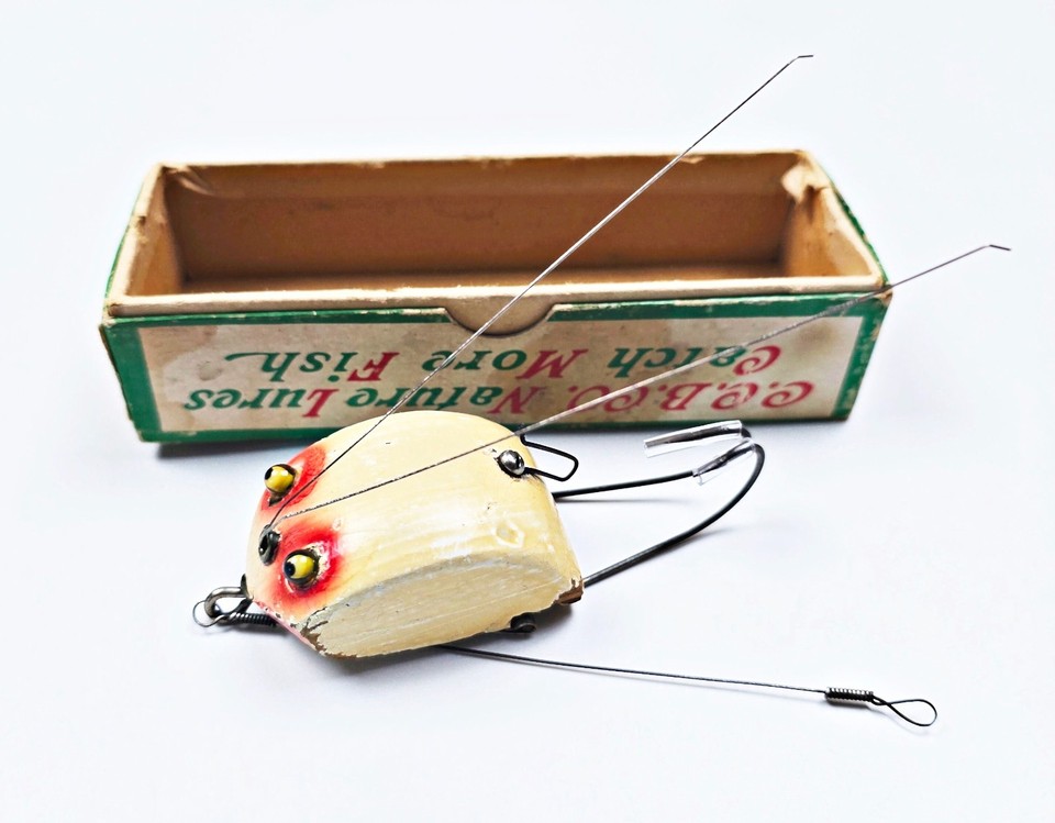 Rare Creek Chub 2802 Weed Bug Lure White Red Eyes In Box Early Type I ...