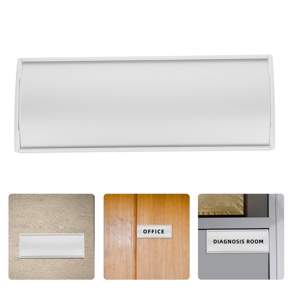 Blank Name Plate Aluminium Alloy Door Sign Plate Display Office Name ...