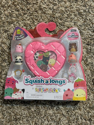 SQUISHMALLOWS SQUISH-A-LONGS SERIES 2 VALENTINE MONSTER BEAR PANDA 4 ...