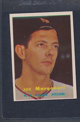 1957 Topps #191 Joe Margoneri Giants EX *1929 | eBay