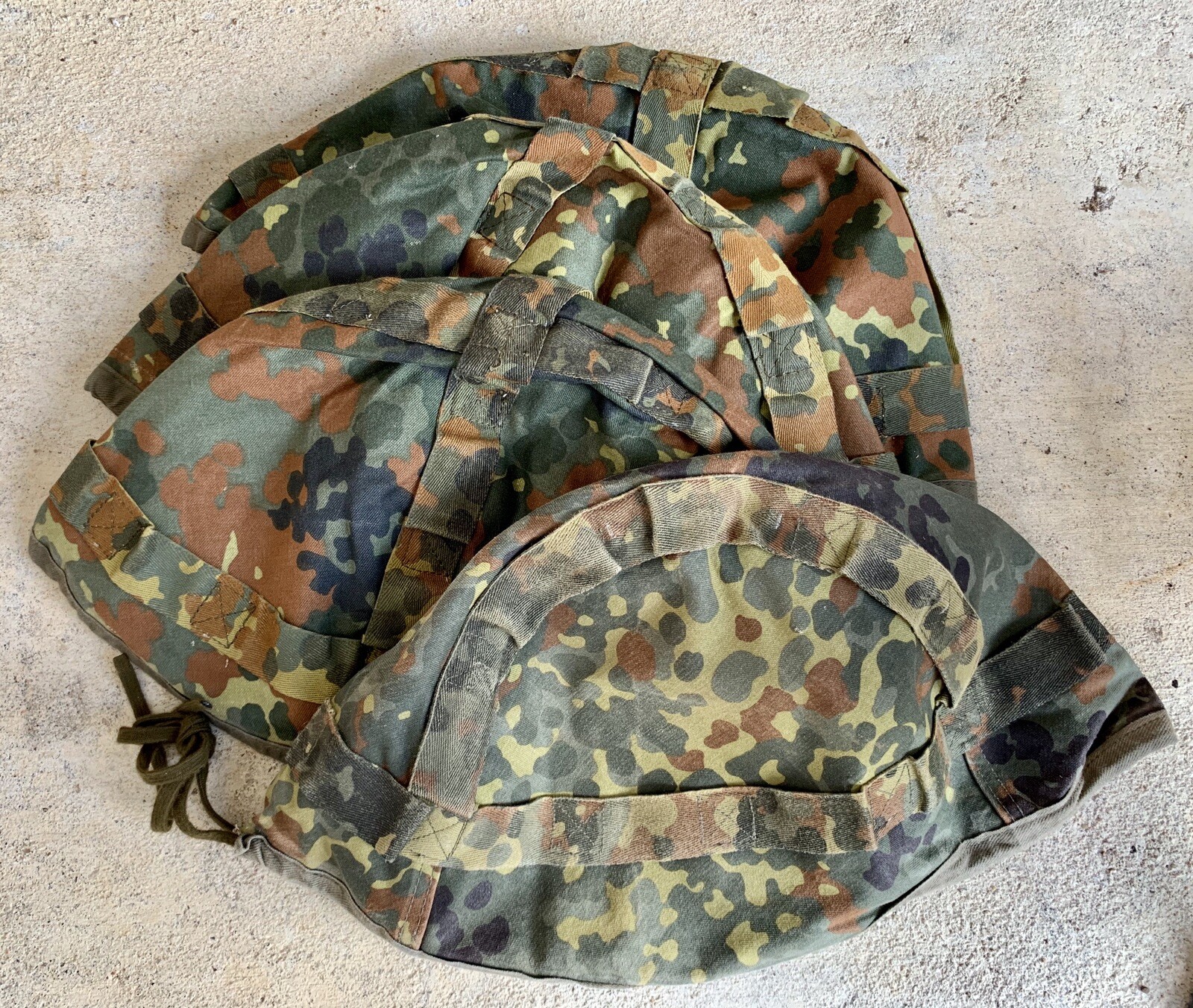Original West German Army Surplus Flecktarn Camo Helmet Cover Snow ...