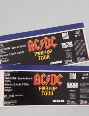 2 Eintrittskarten für AC/DC am 19.06.2024 in Dresden zusammen 170 ...