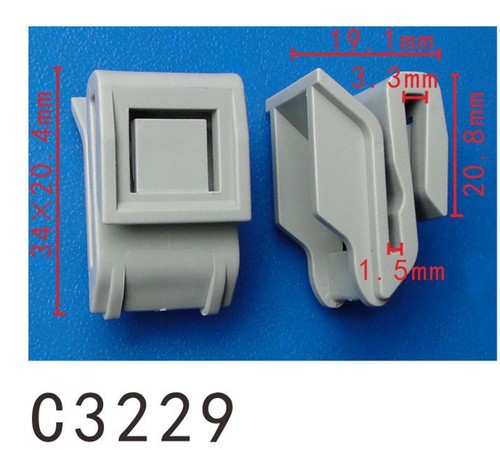 5PCS Bumper Nylon Retainer Fastener Clip Fit NISSAN Grey Color C3229 ...