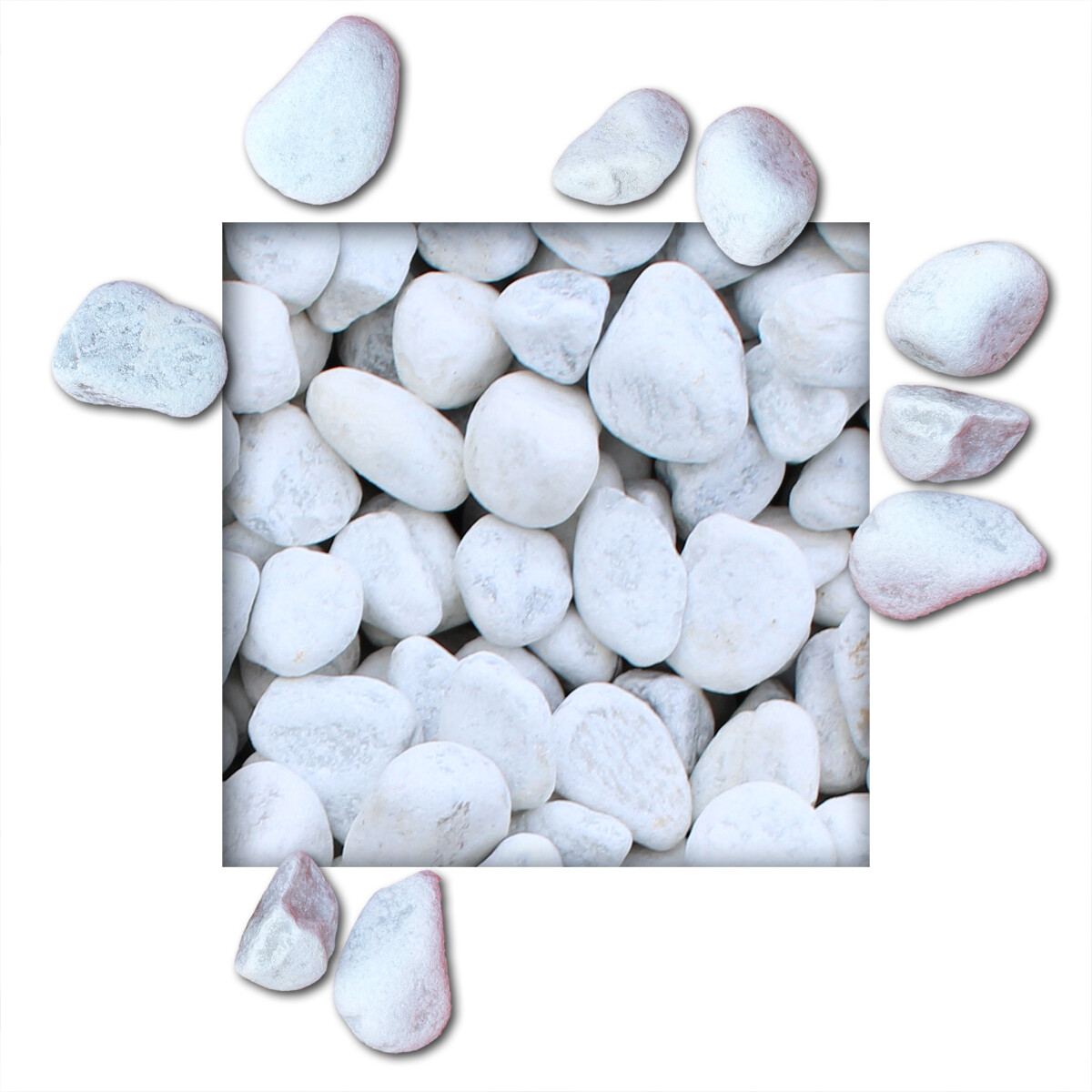 Marmorkies Carrara Weiß Gartenkies Zierkies Marmor Grabdeko | eBay.de