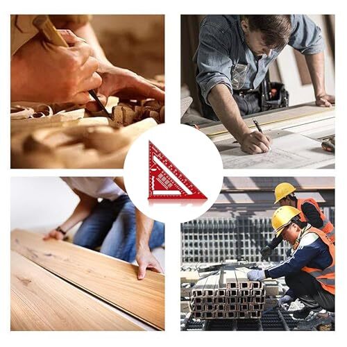 7" Carpenters Speed Square Metric, Roofing Rafter Square, Thickened ...
