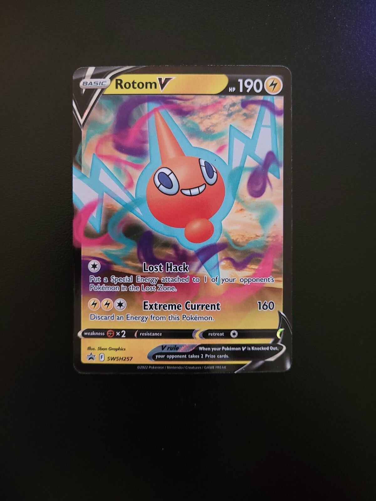 Pokémon TCG Rotom V SWSH257 Black Star Promo | eBay