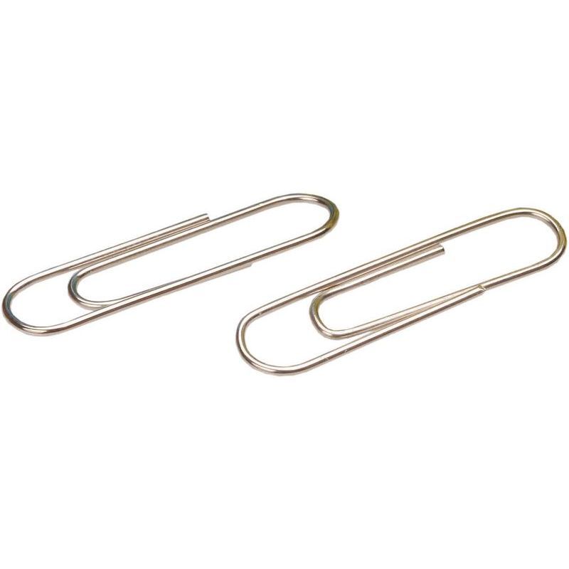 [Pack of 50/100] 28mm/33mm/50mm/78mm Nickeled Paper Clips Home Office ...