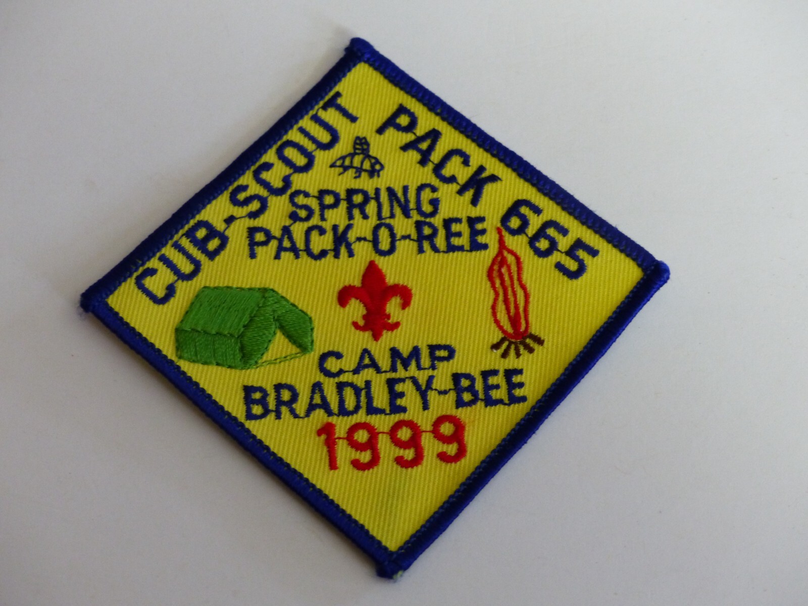 Unused Cub Scout Pack 665 Camp Bradley-Bee 1999 BoyScout Patch Spring ...